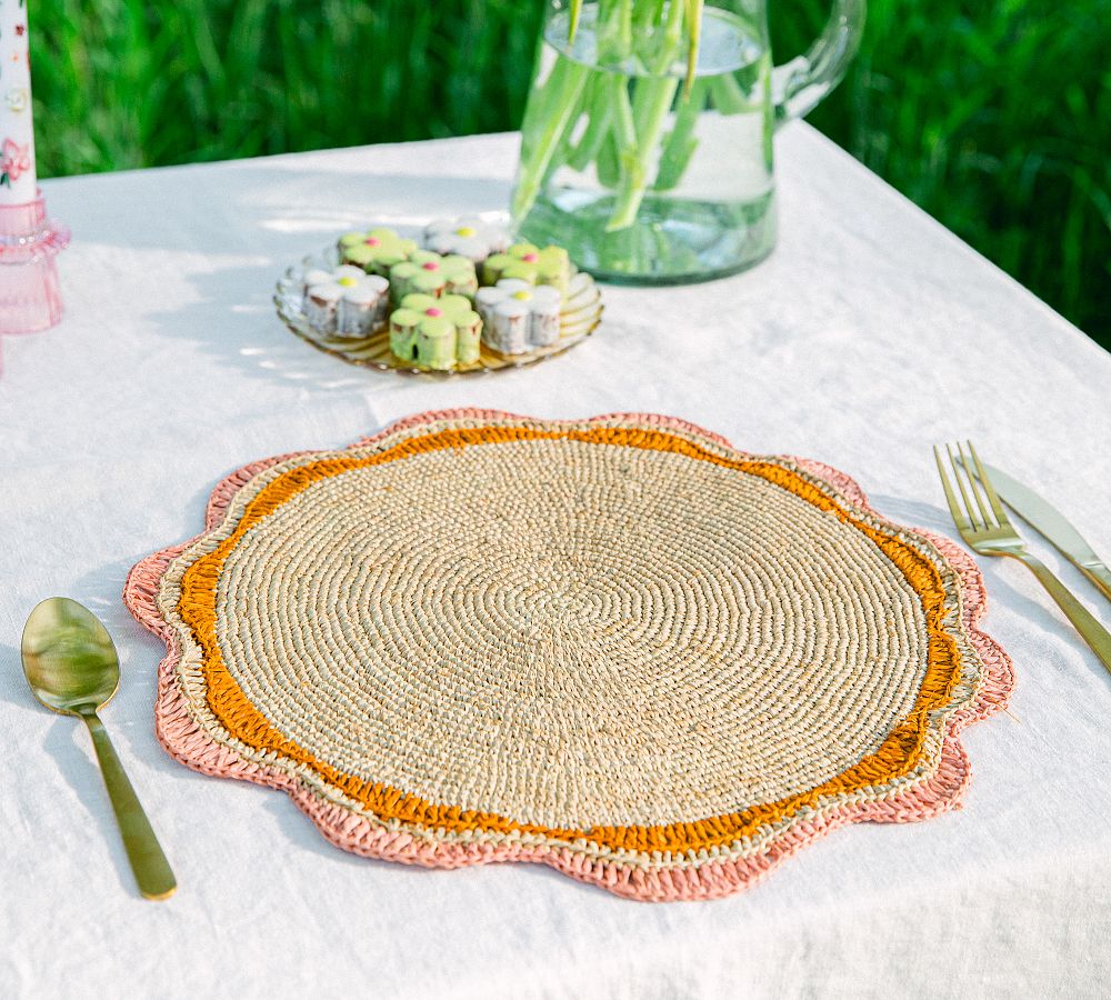 Anina Round Placemat - Set of 4 | Pottery Barn