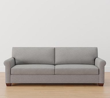 York Roll Arm Fabric Sofa | Pottery Barn
