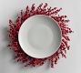 Red Berry Wreath Chargers | Pottery Barn