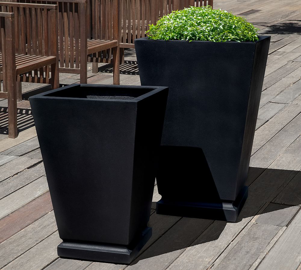 Liam Clay Outdoor Planters | Pottery Barn