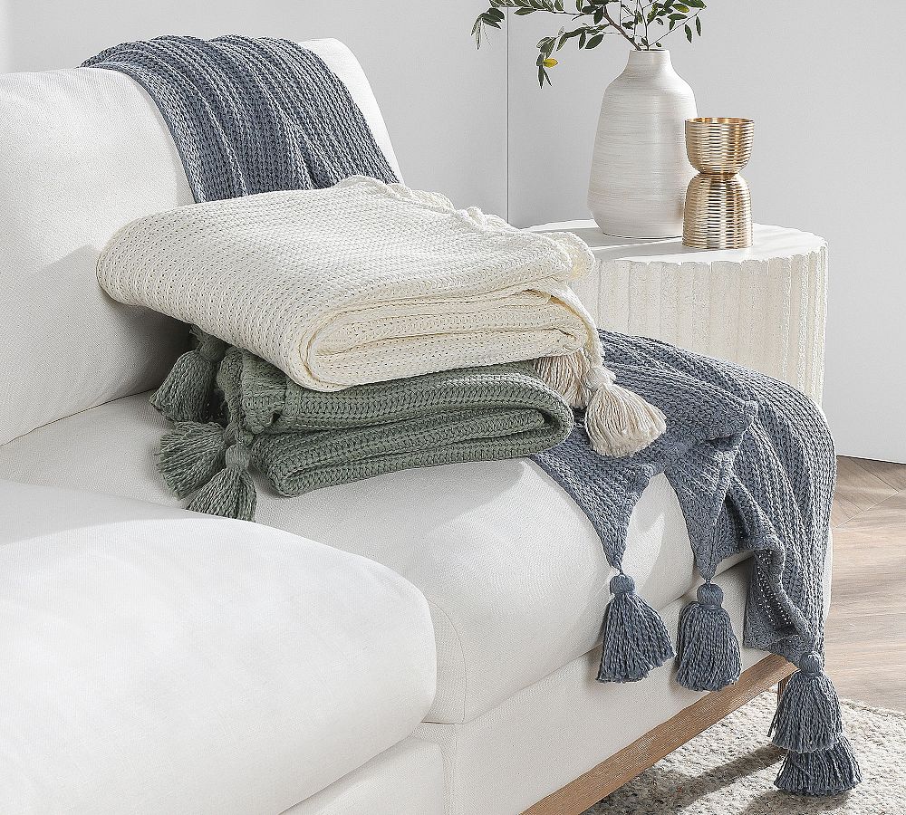 Izra Hand-Knotted Throw | Pottery Barn