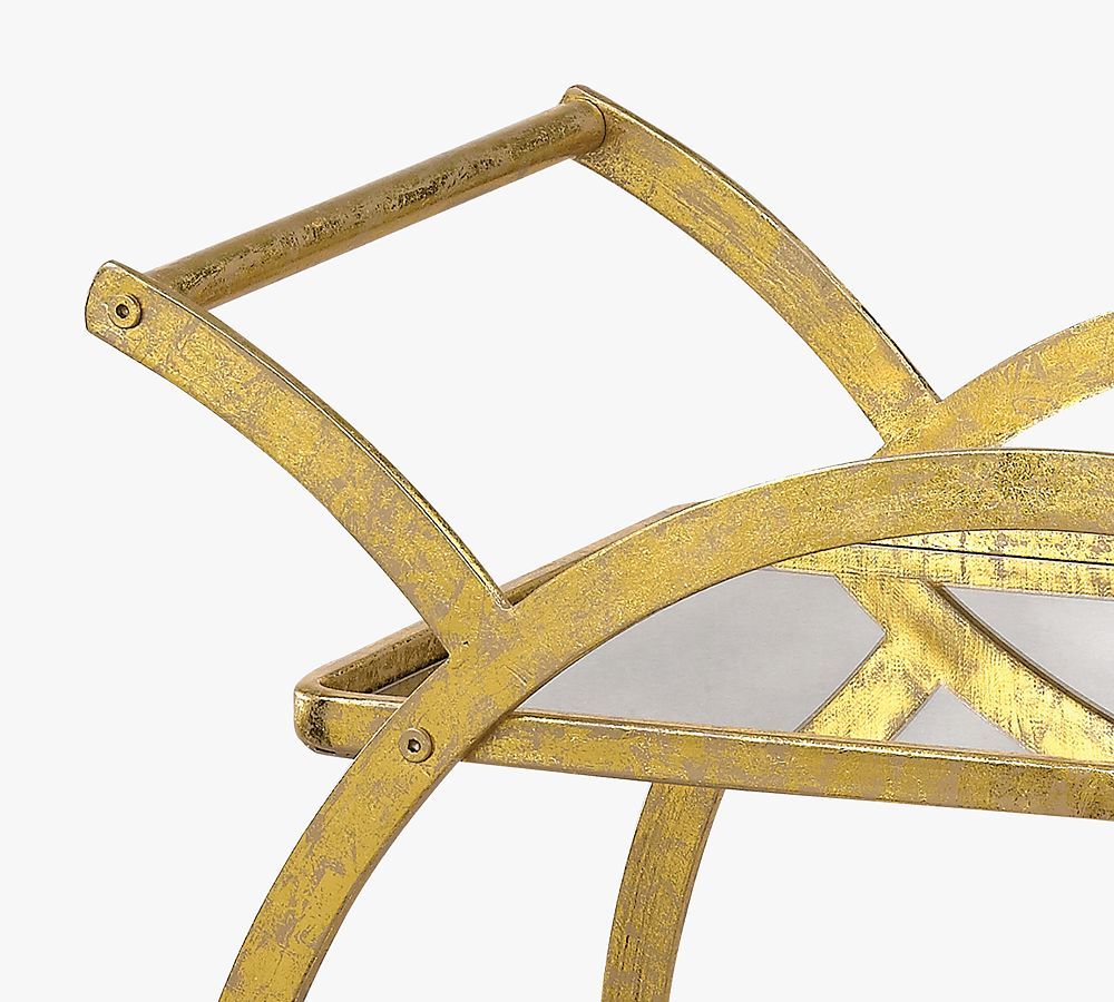 Huck Metal Bar Cart | Pottery Barn