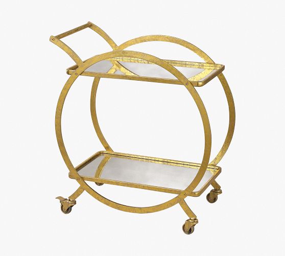 Huck Metal Bar Cart | Pottery Barn