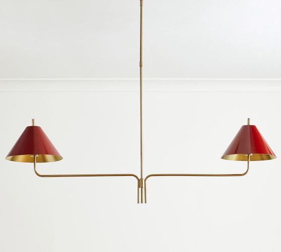 Monroe Red Enamel Shade, Set of 2 | Pottery Barn