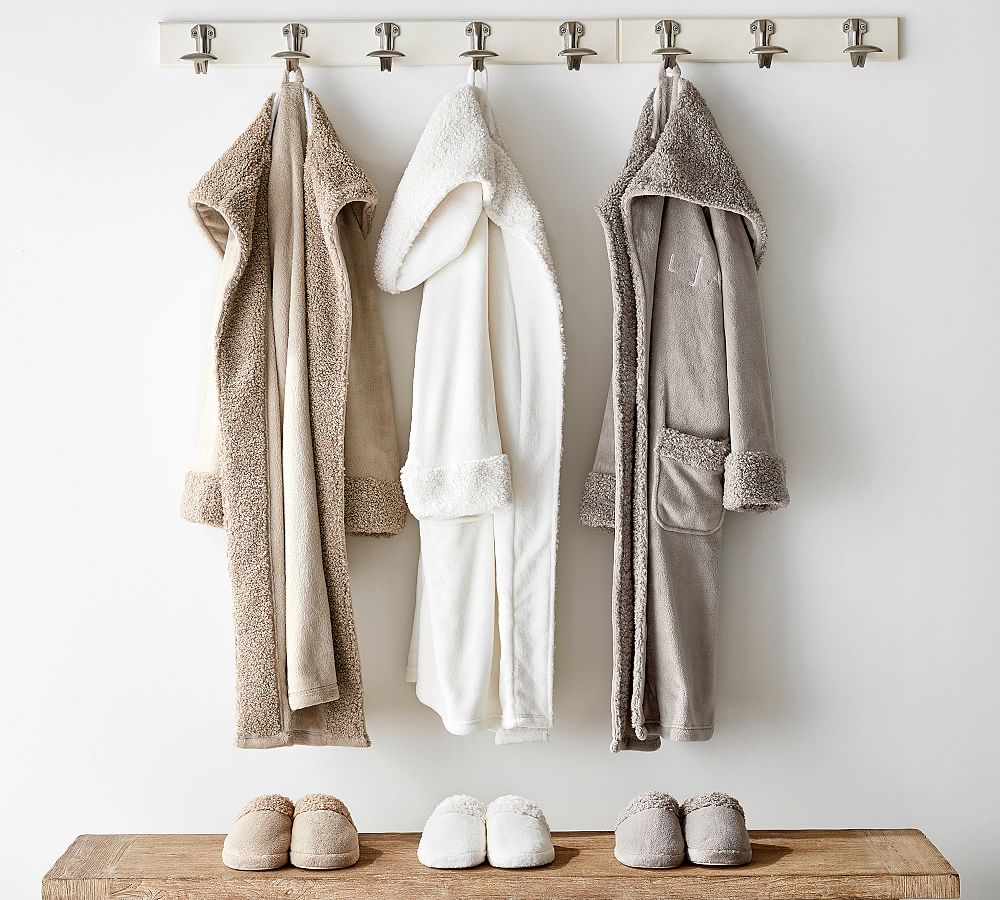 Teddy Faux Fur Trim Robes | Pottery Barn