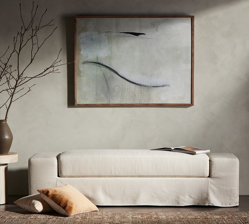 Andrea Slipcovered Accent Bench | Pottery Barn