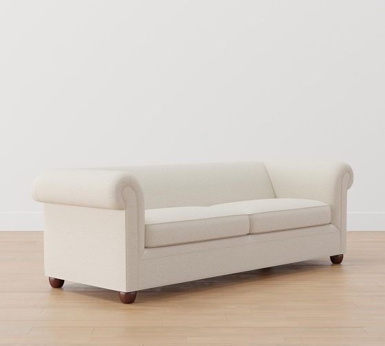 Chesterfield Tight Back Roll Arm Upholstered Sofa | Pottery Barn