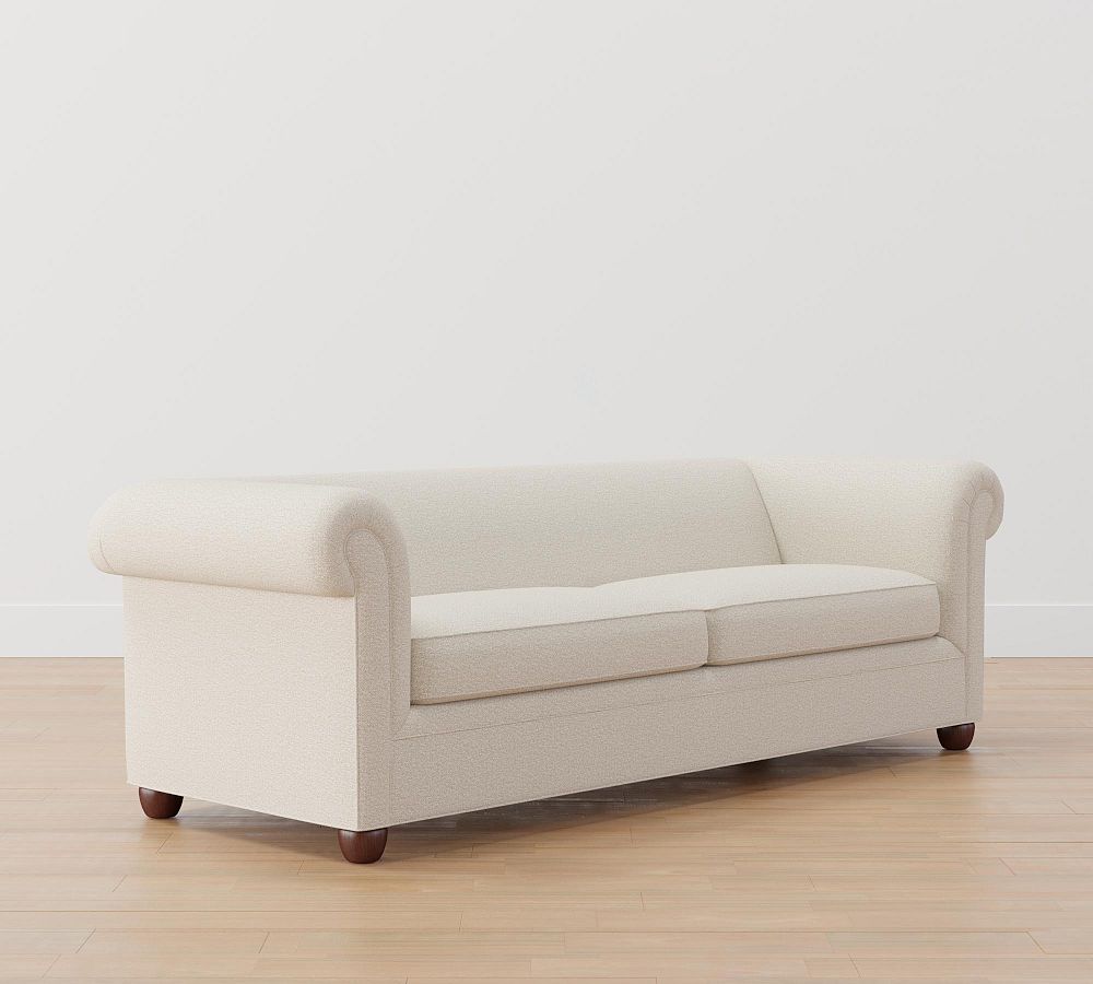 Chesterfield Tight Back Roll Arm Upholstered Sofa | Pottery Barn