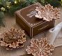 Gingerbread Snowflake Appetizer Plates - Set of 4 | Pottery Barn