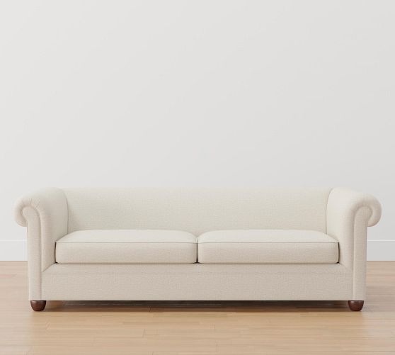Chesterfield Tight Back Roll Arm Upholstered Sofa | Pottery Barn