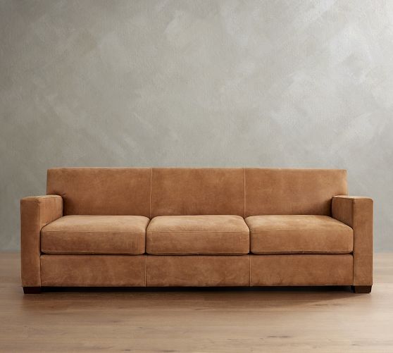 Ashby Leather Sofa (67"–89") | Pottery Barn