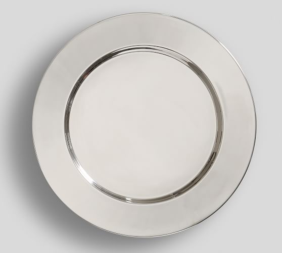 Harrison Stainless Steel Charger Plates | Pottery Barn