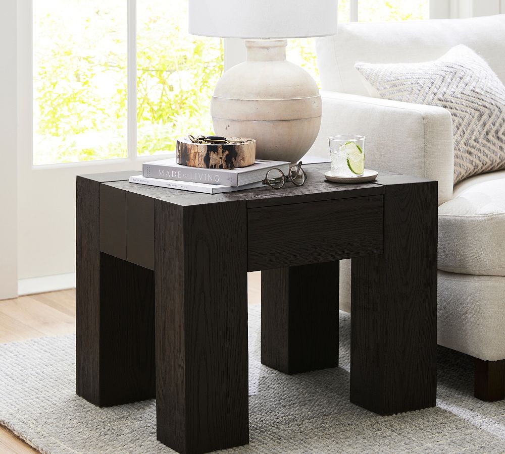 Merced Rectangular Side Table | Pottery Barn