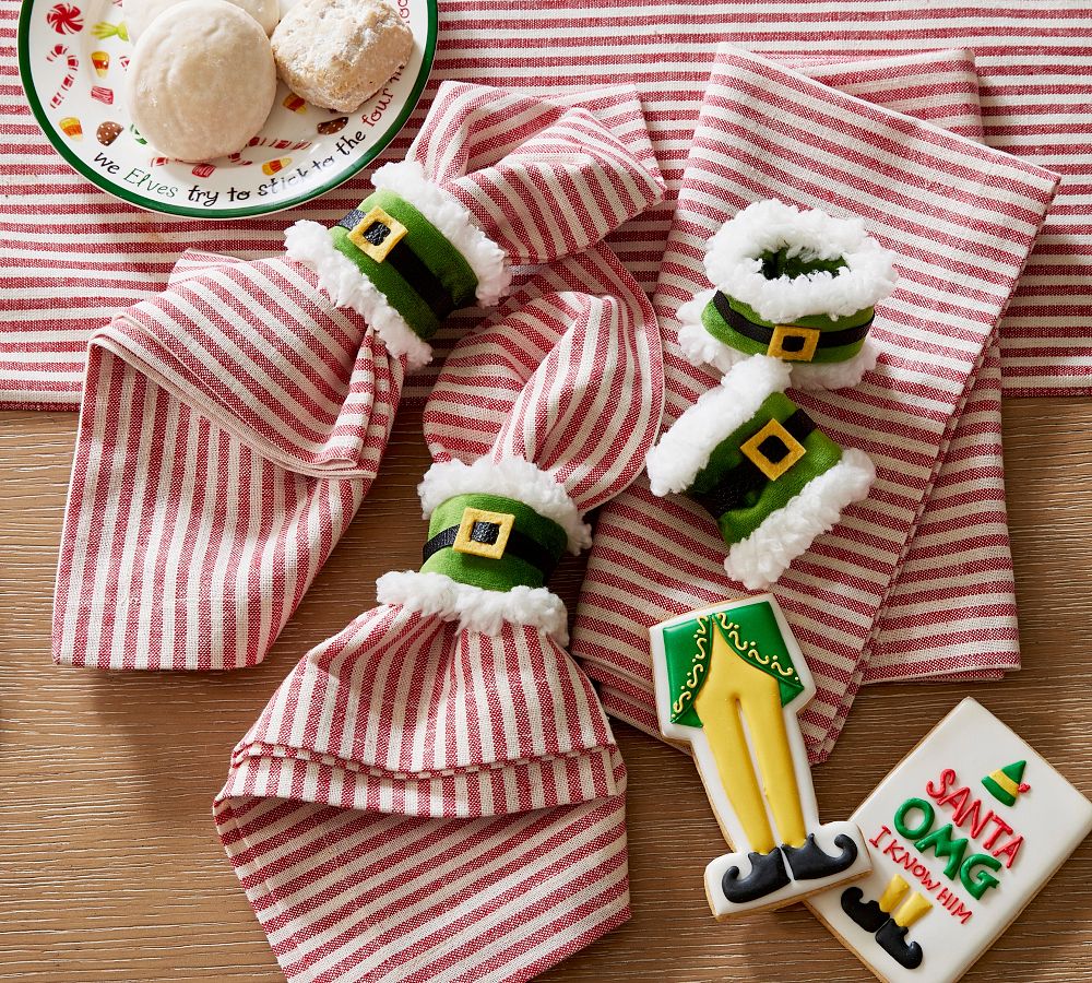 Elf Belt Napkin Rings - Set of 4 | Pottery Barn