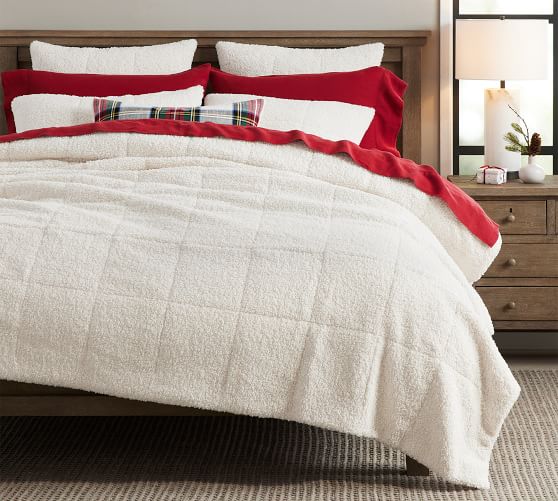 Teddy Faux Fur Quilt | Pottery Barn