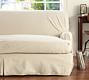 Separate Seat T-Arm Cushion Loose-Fit Slipcover - Twill | Pottery Barn