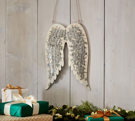Galvanized Angel Wings | Wall Decor | Pottery Barn
