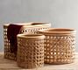 Abel Open Weave Rattan Storage Baskets | Pottery Barn