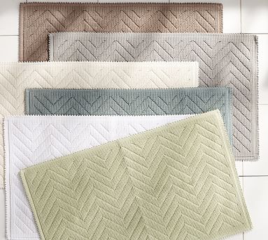 Chevron Sculpted Bath Mat | Pottery Barn
