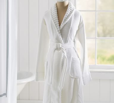PB Sculpted Bath Robe | Pottery Barn