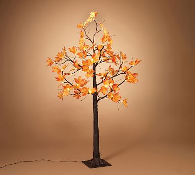 Open Box: Electric Maple Leaf Tree with Warm White Lights | Pottery Barn