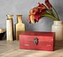 Antiqued Red Wood Box | Pottery Barn