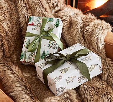 Christmas in the Country Gift Wrap Set | Pottery Barn