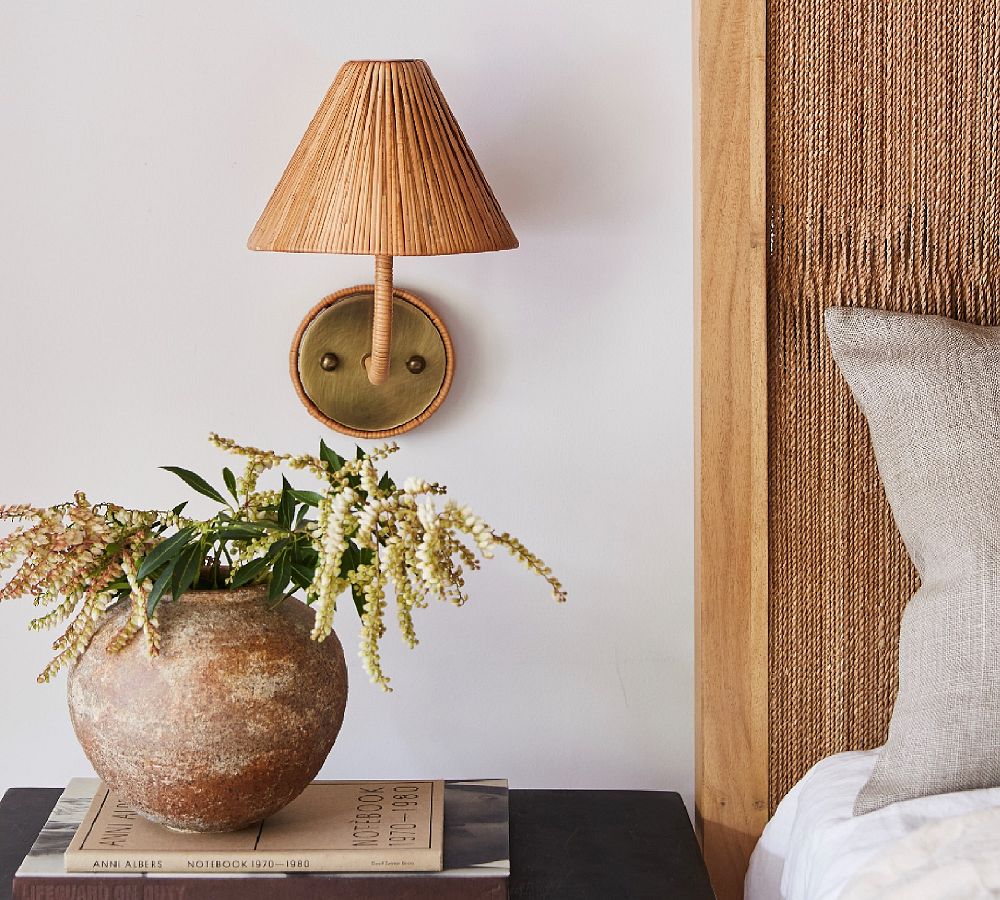 Dayna Rattan Sconce | Pottery Barn
