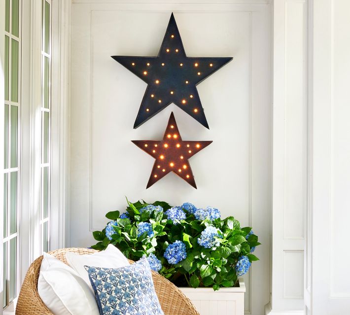 Galvanized Marquee Star | Pottery Barn