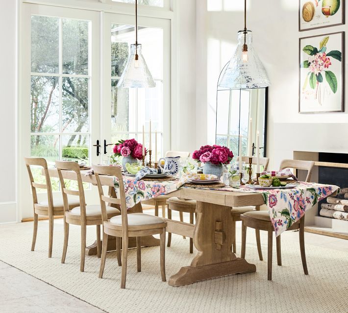 Lyon Extending Dining Table (73"-91") | Pottery Barn