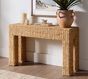 Cardiff Woven Console Table (50") | Pottery Barn