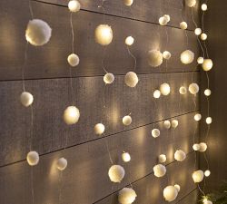 Snowball Rain String Lights | Pottery Barn