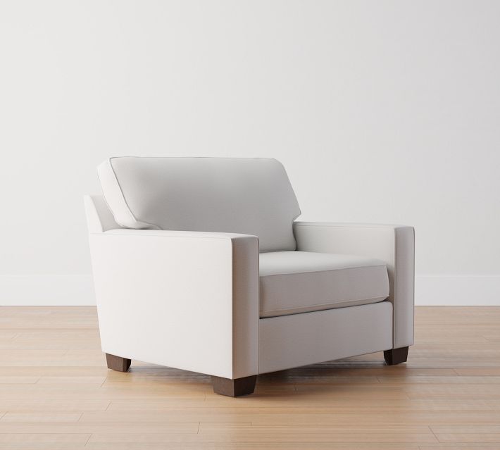 Buchanan Square Arm Chair and a Half | Pottery Barn