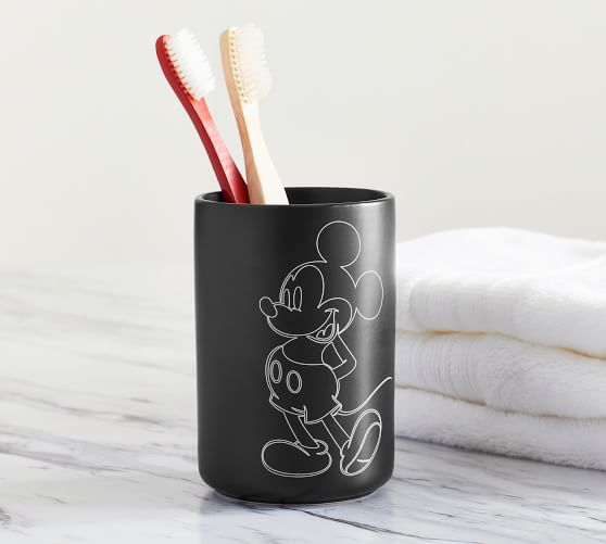 Disney Mickey Mouse Stoneware Toothbrush Holder | Pottery Barn