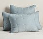 European Flax Linen Tufted Waffle Comforter Sham | Pottery Barn