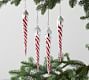 Mercury Glass Candy Cane Icicles Set Of 4 | Pottery Barn