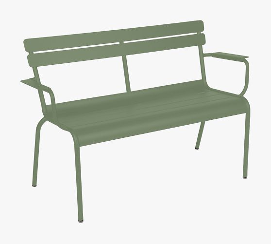 Fermob Luxembourg Outdoor Porch Bench | Pottery Barn
