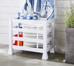 Malibu Metal Outdoor Pool Storage All-In-One Organizer | Pottery Barn