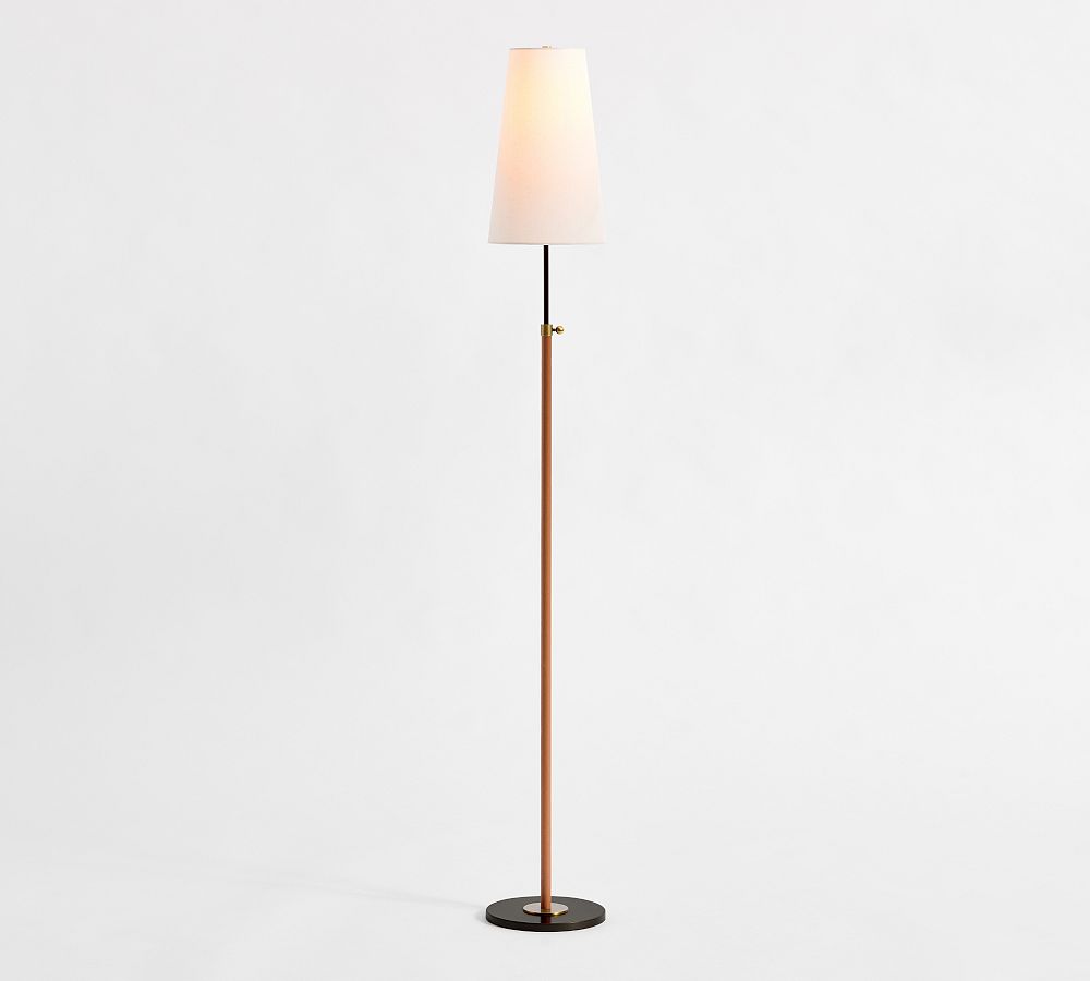Harrison Leather Wrapped Floor Lamp | Pottery Barn