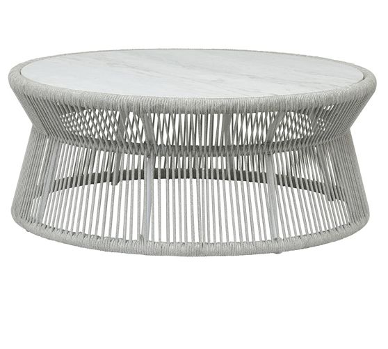 Milo Round Rope Outdoor Coffee Table | Pottery Barn