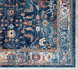 Blue Multi Tiana Synthetic Rug | Patterned Rugs | Pottery Barn