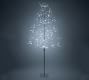 Silver Sparkle Fairy Light Trees with LED Lights | Pottery Barn