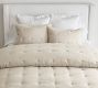 European Flax Linen Tufted Waffle Comforter & Shams | Pottery Barn