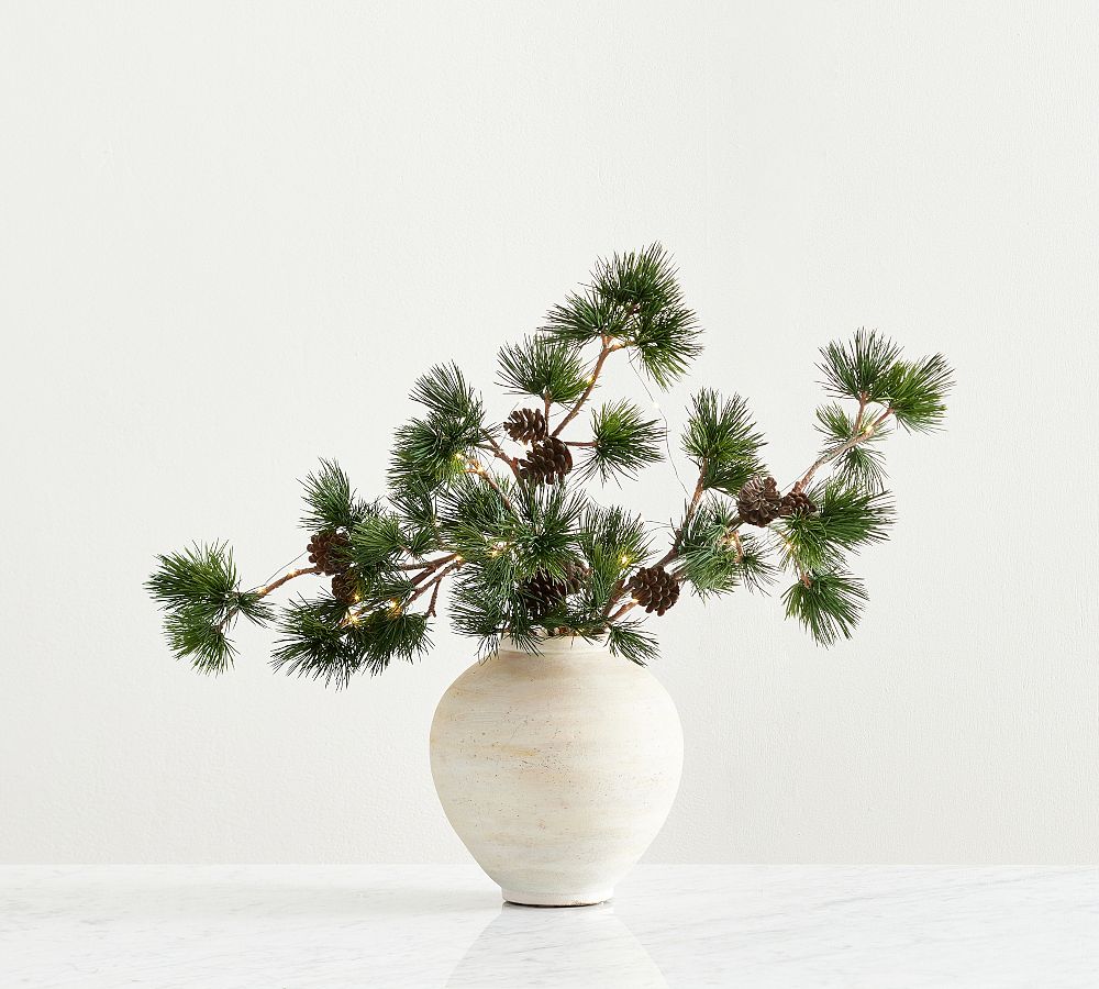 Lit Faux Pine Bundle | Pottery Barn