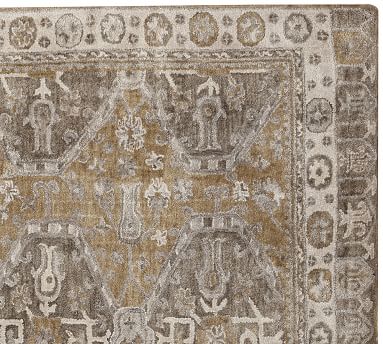 Nora Persian-Style Rug Swatch - Neutral | Pottery Barn