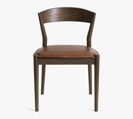 Milo Leather Dining Chair, Set of 2 | Pottery Barn