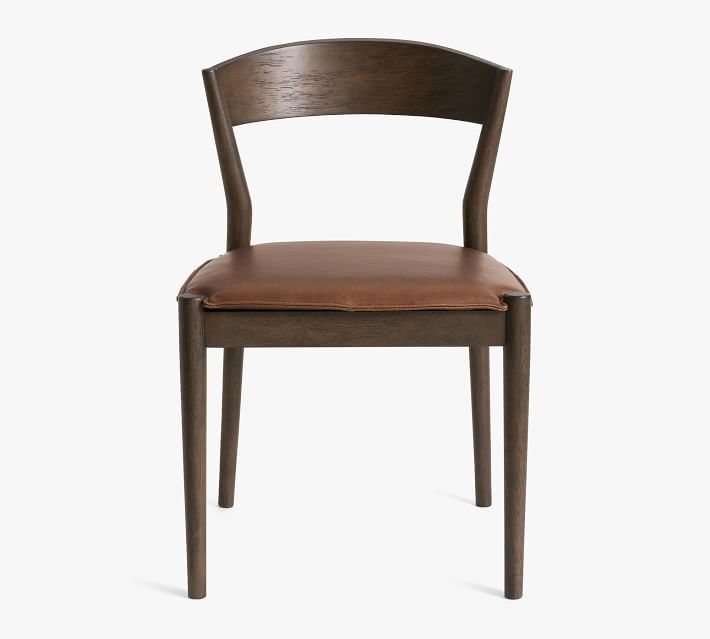 Milo Leather Dining Chair, Set of 2 | Pottery Barn