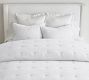 European Flax Linen Tufted Waffle Comforter Sham | Pottery Barn