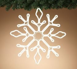 Lit Neon Snowflake | Pottery Barn