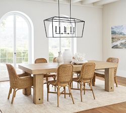 Benchwright Straight Leg Extending Dining Table (76"-96") | Pottery Barn